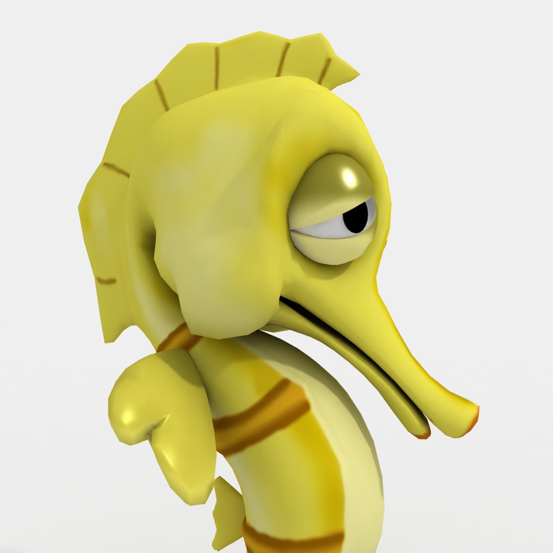 Swimming Seahorse Animation 3d Model