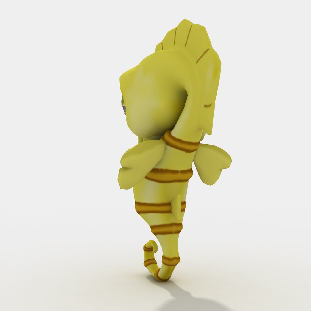 Swimming Seahorse Animation 3d Model