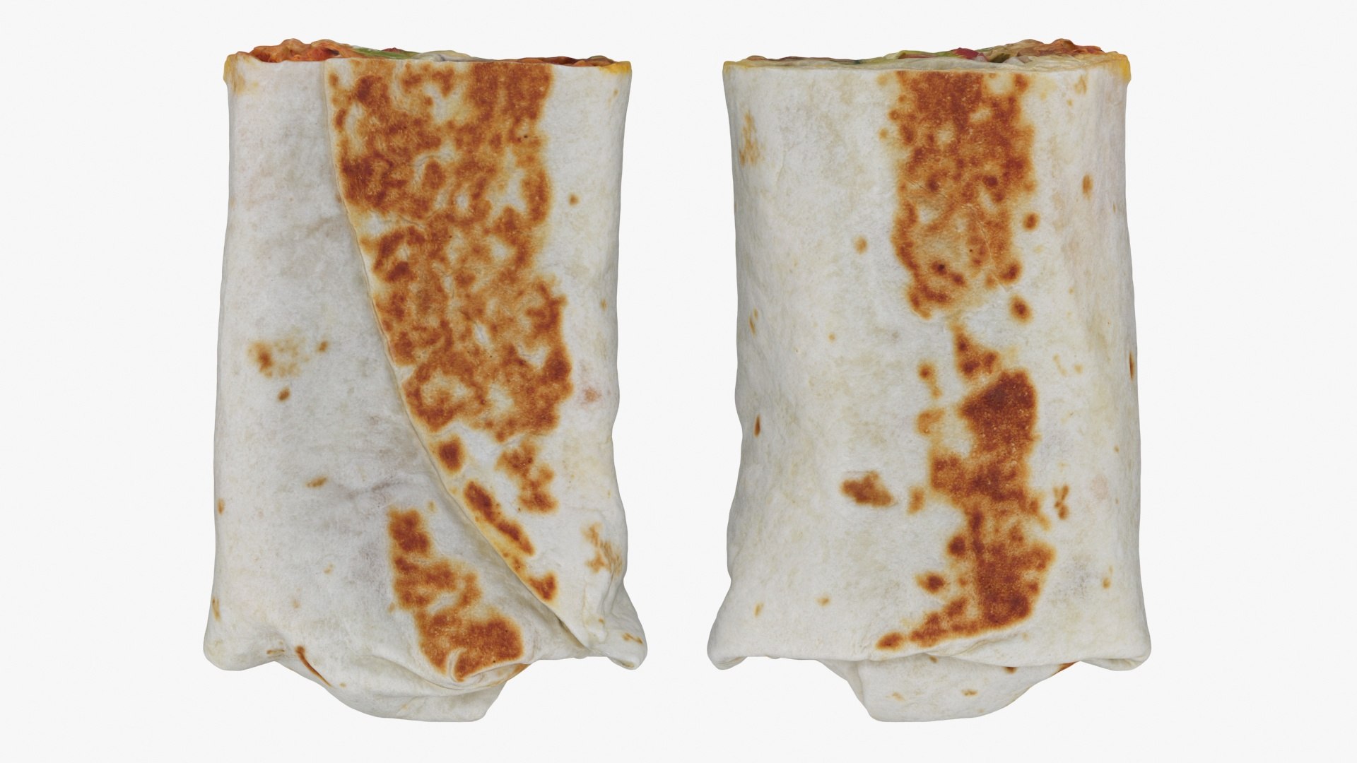 3D Model Burrito Half Collection - TurboSquid 2293036