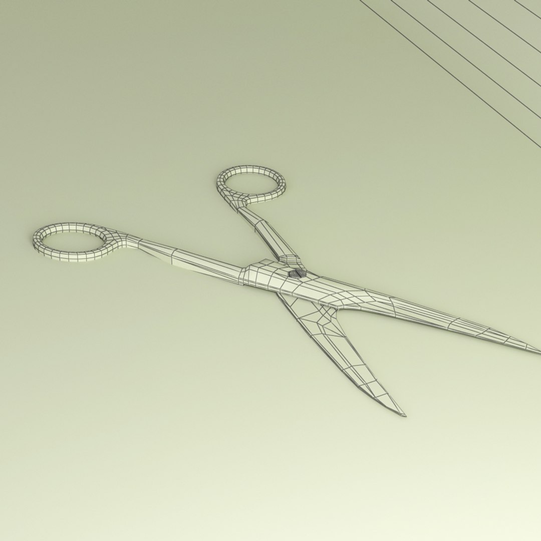 3d model scissors