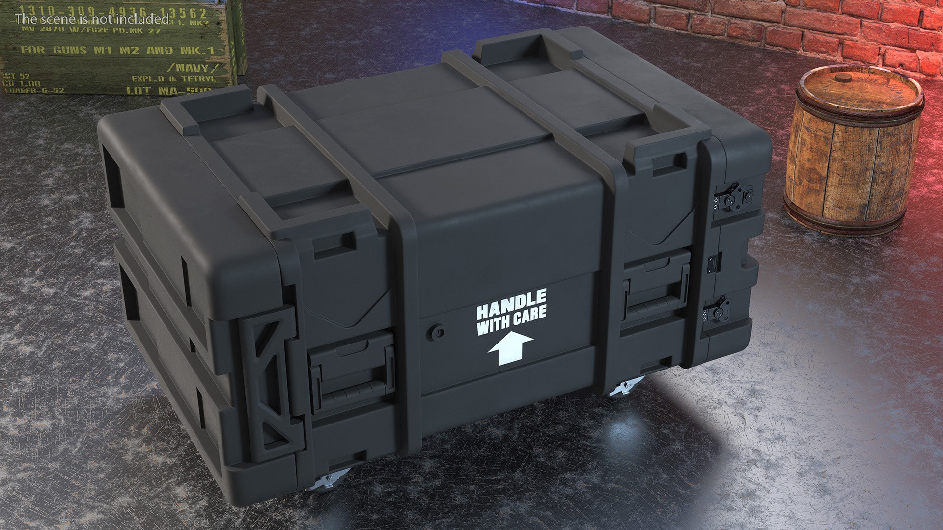 3D Military Surplus Storage Container With Wheels - TurboSquid 2062330