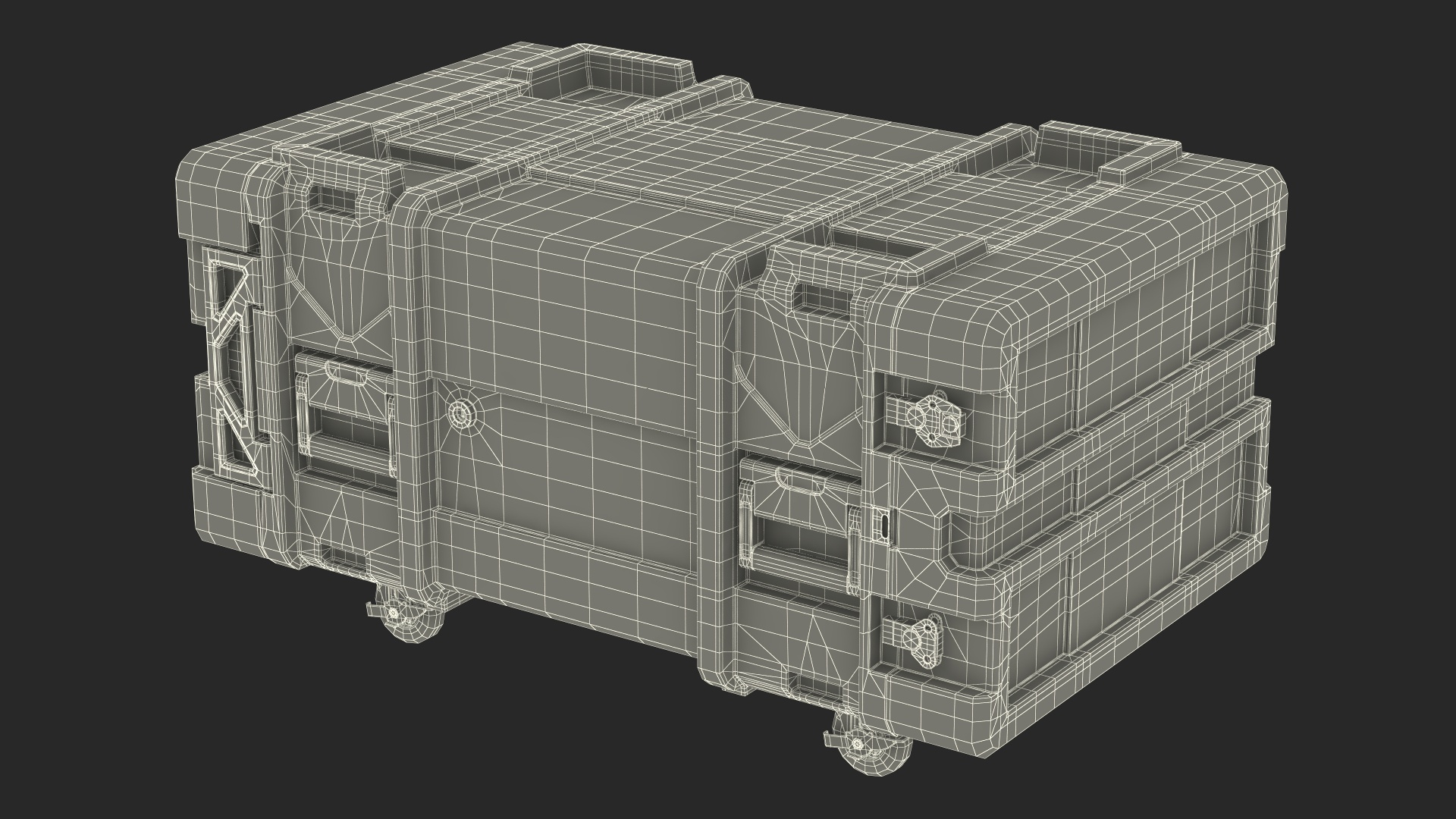 3D Military Surplus Storage Container With Wheels - TurboSquid 2062330