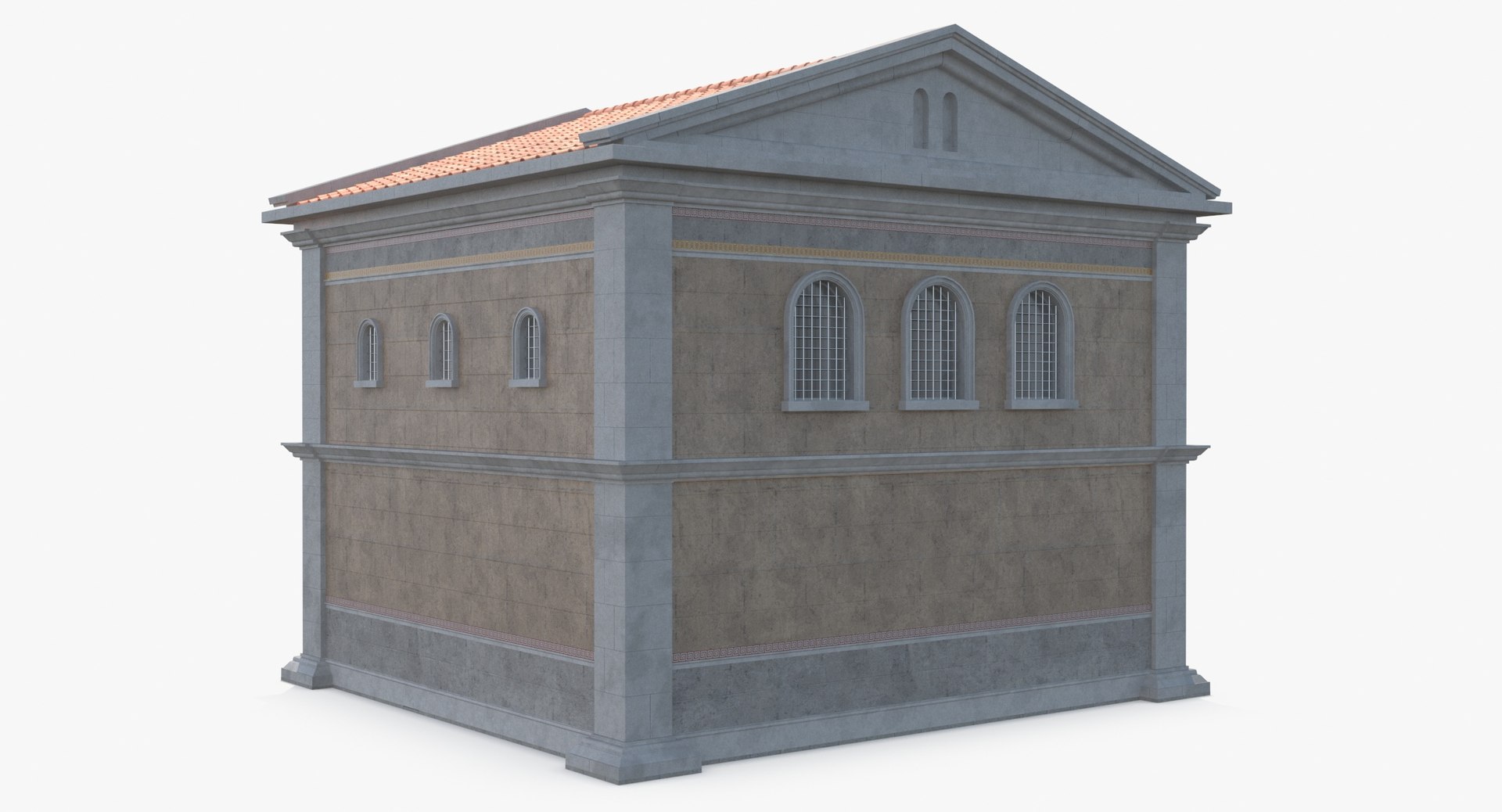 Roman Imperial Cult Building 01 3D Model - TurboSquid 2279979