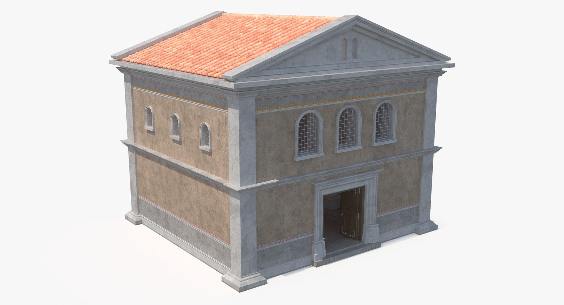 Roman Imperial Cult Building 01 3D Model - TurboSquid 2279979