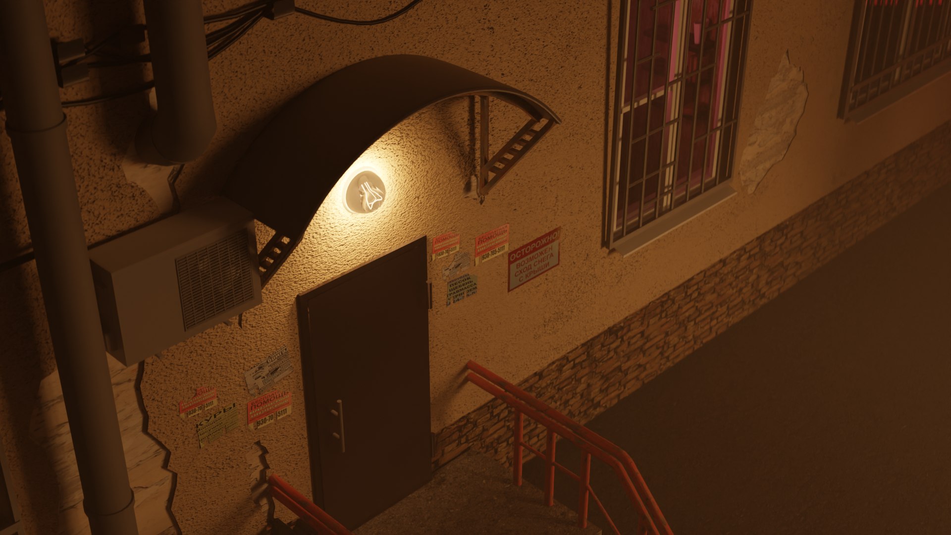 Stalinka Russian Entrance 3D Model - TurboSquid 2193691