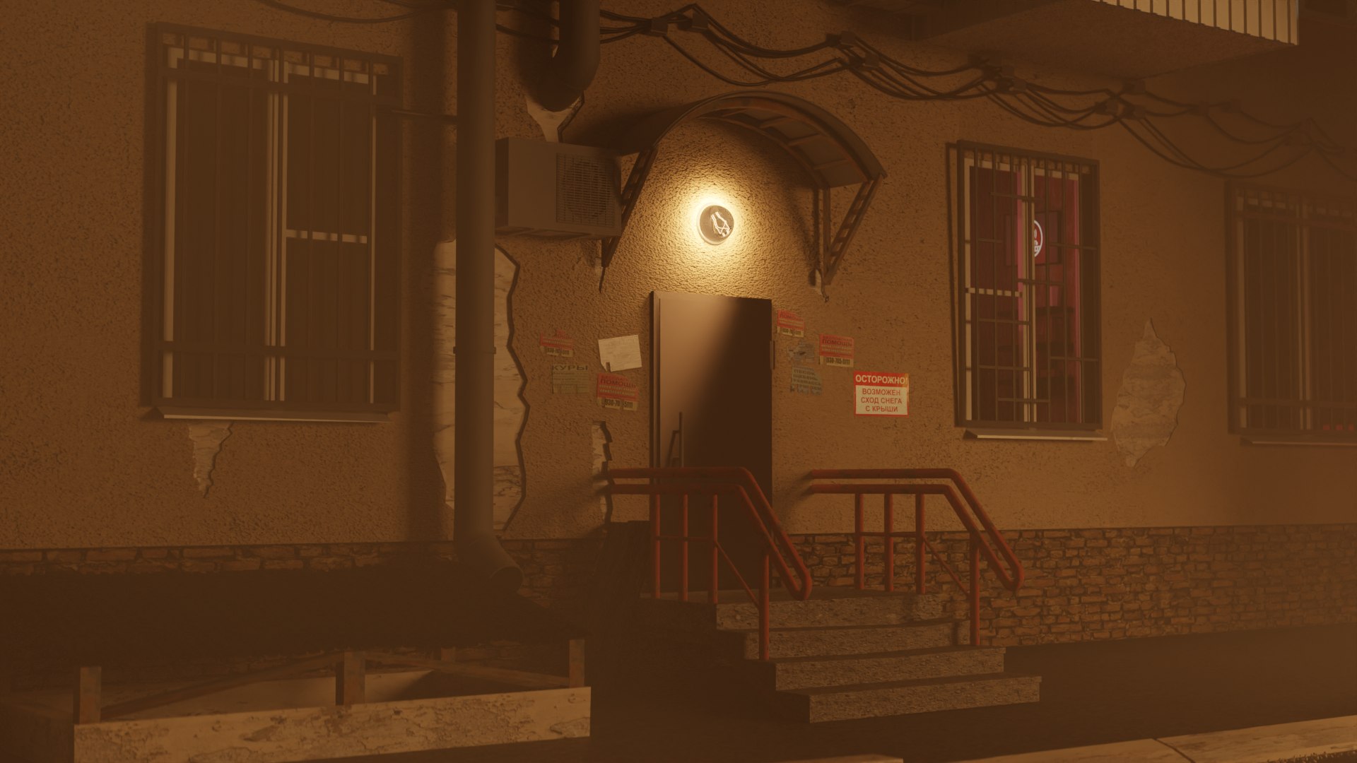 Stalinka Russian Entrance 3D Model - TurboSquid 2193691
