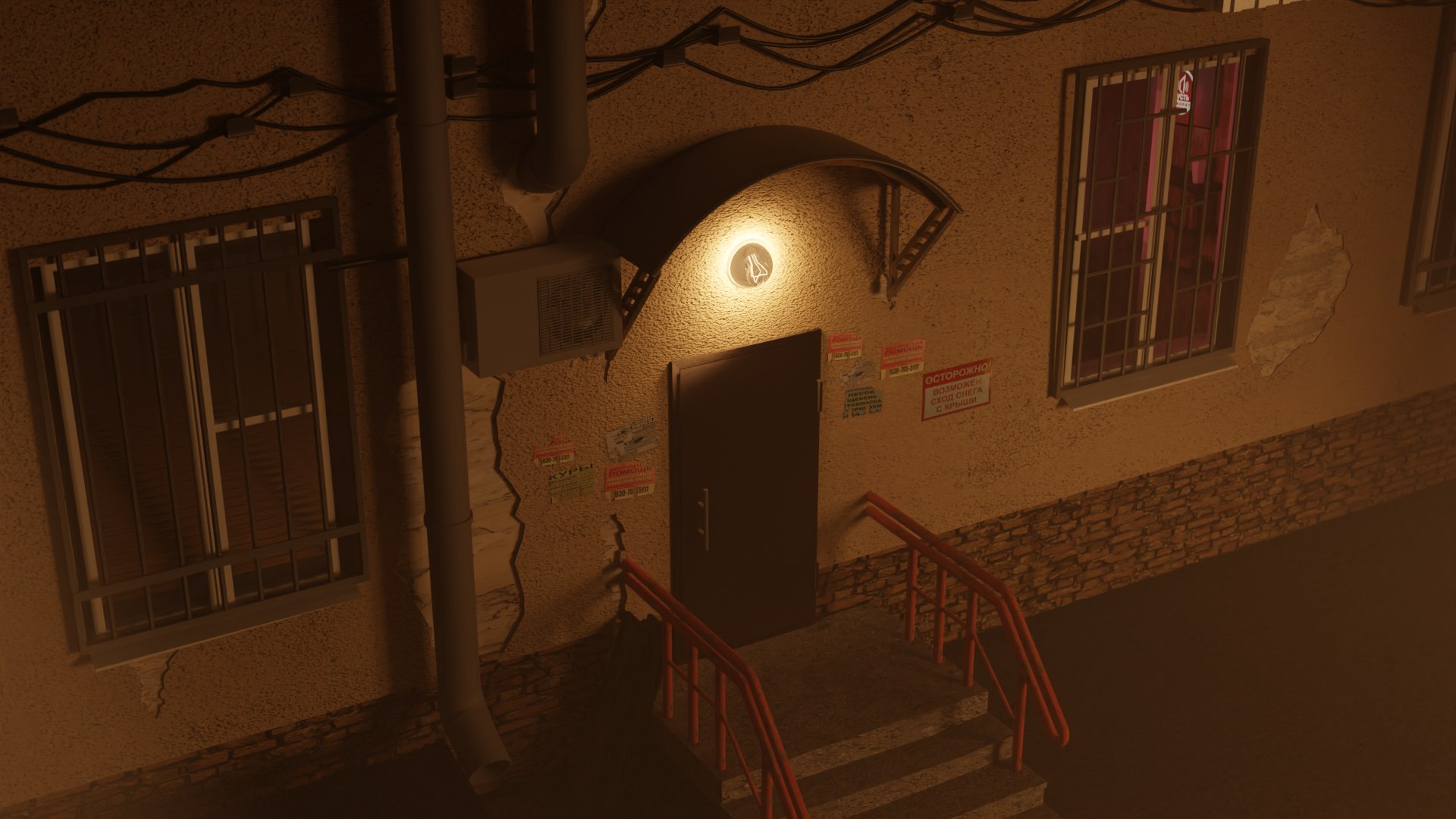 Stalinka Russian Entrance 3D Model - TurboSquid 2193691