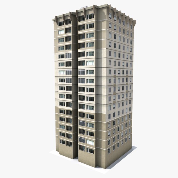 3d square manhattan buildings model