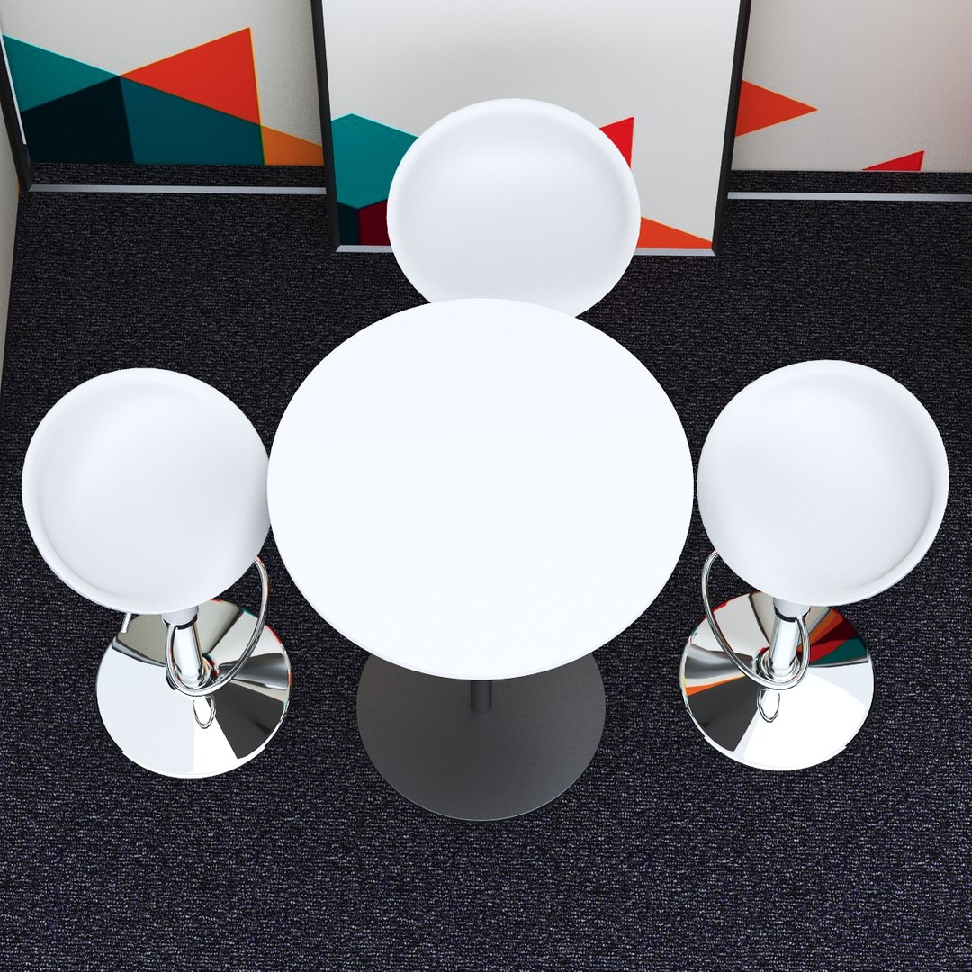 Exhibition Booth Chairs 3D - TurboSquid 1590304