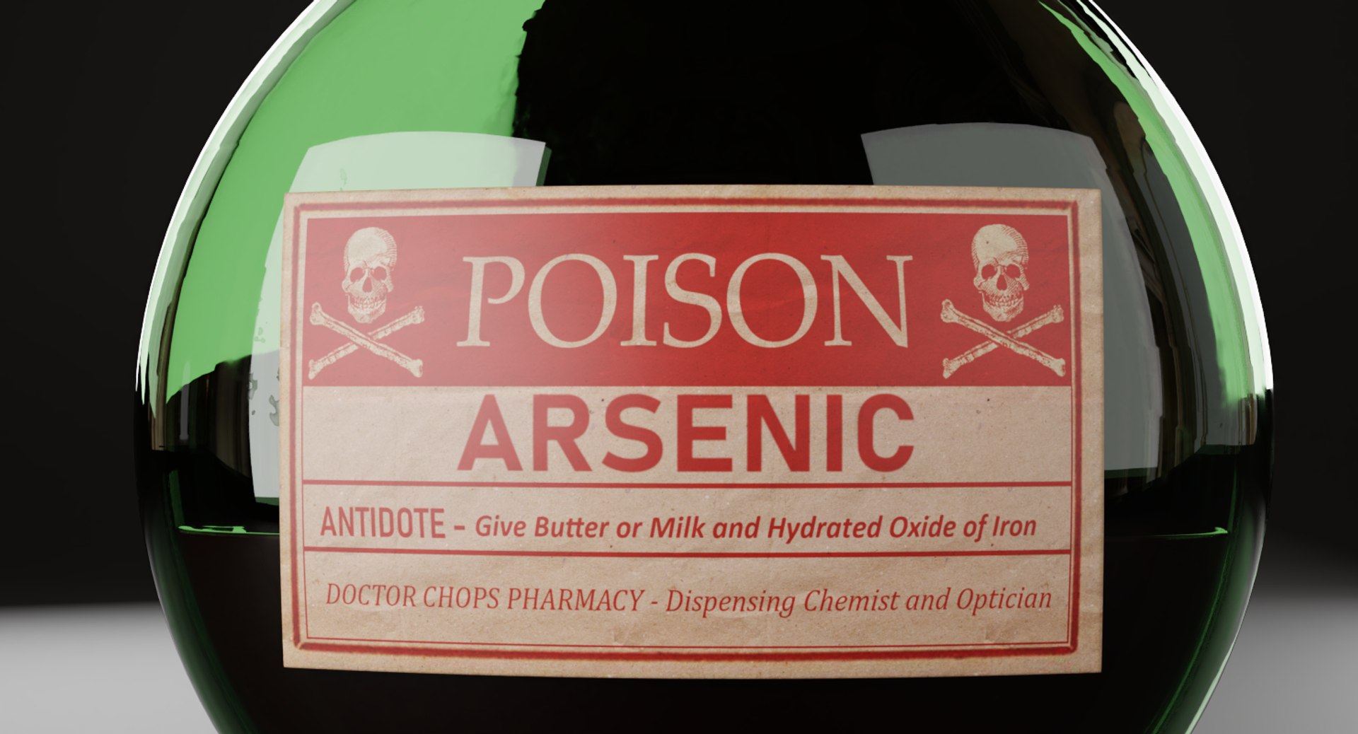 Bottle Poison 3D Model - TurboSquid 1350638