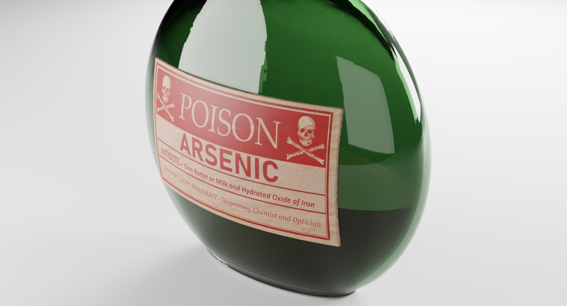Bottle Poison 3D Model - TurboSquid 1350638
