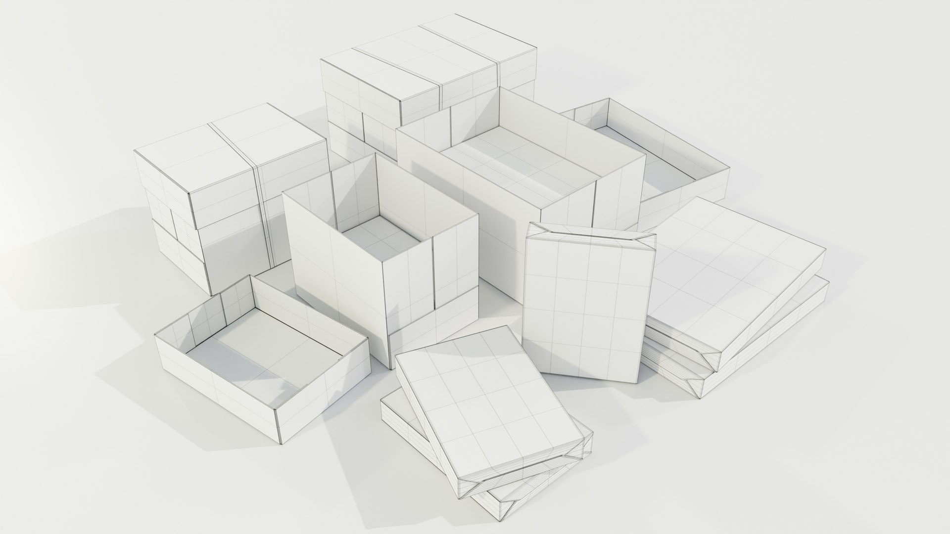 Paper Boxes 3D - TurboSquid 2260963