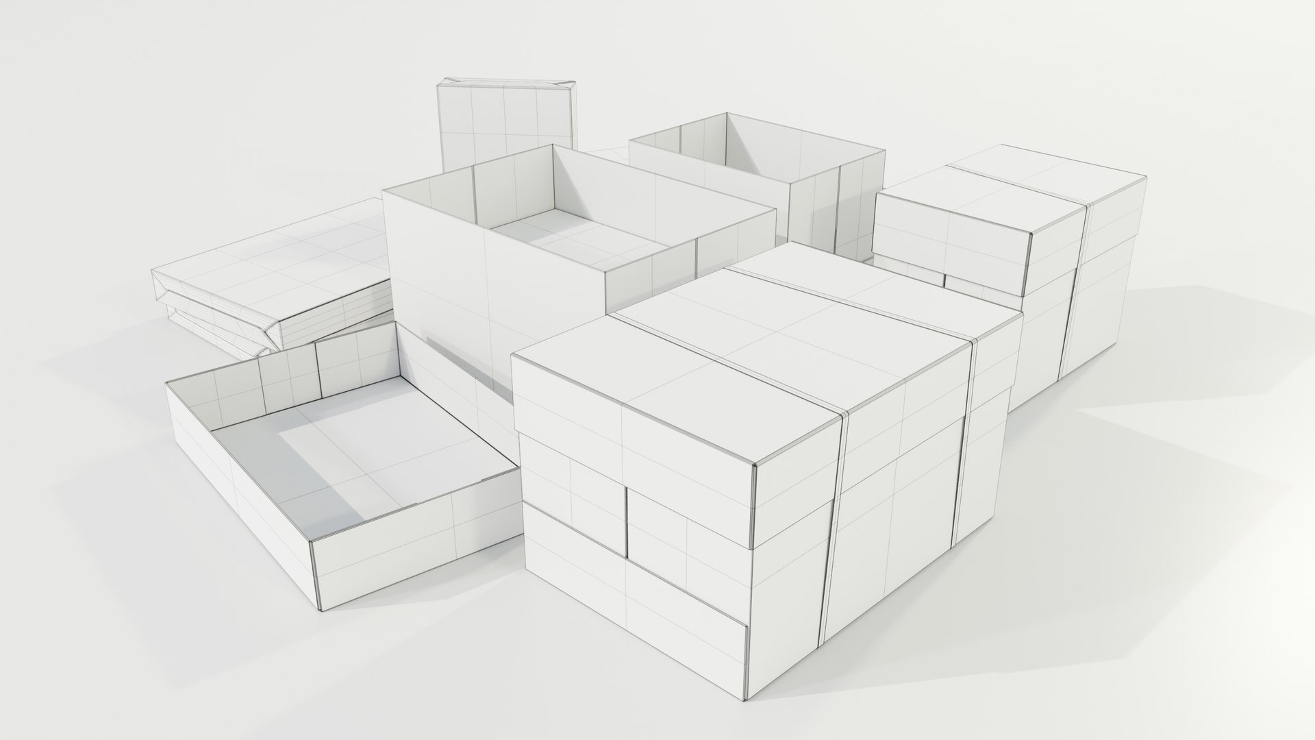 Paper Boxes 3D - TurboSquid 2260963