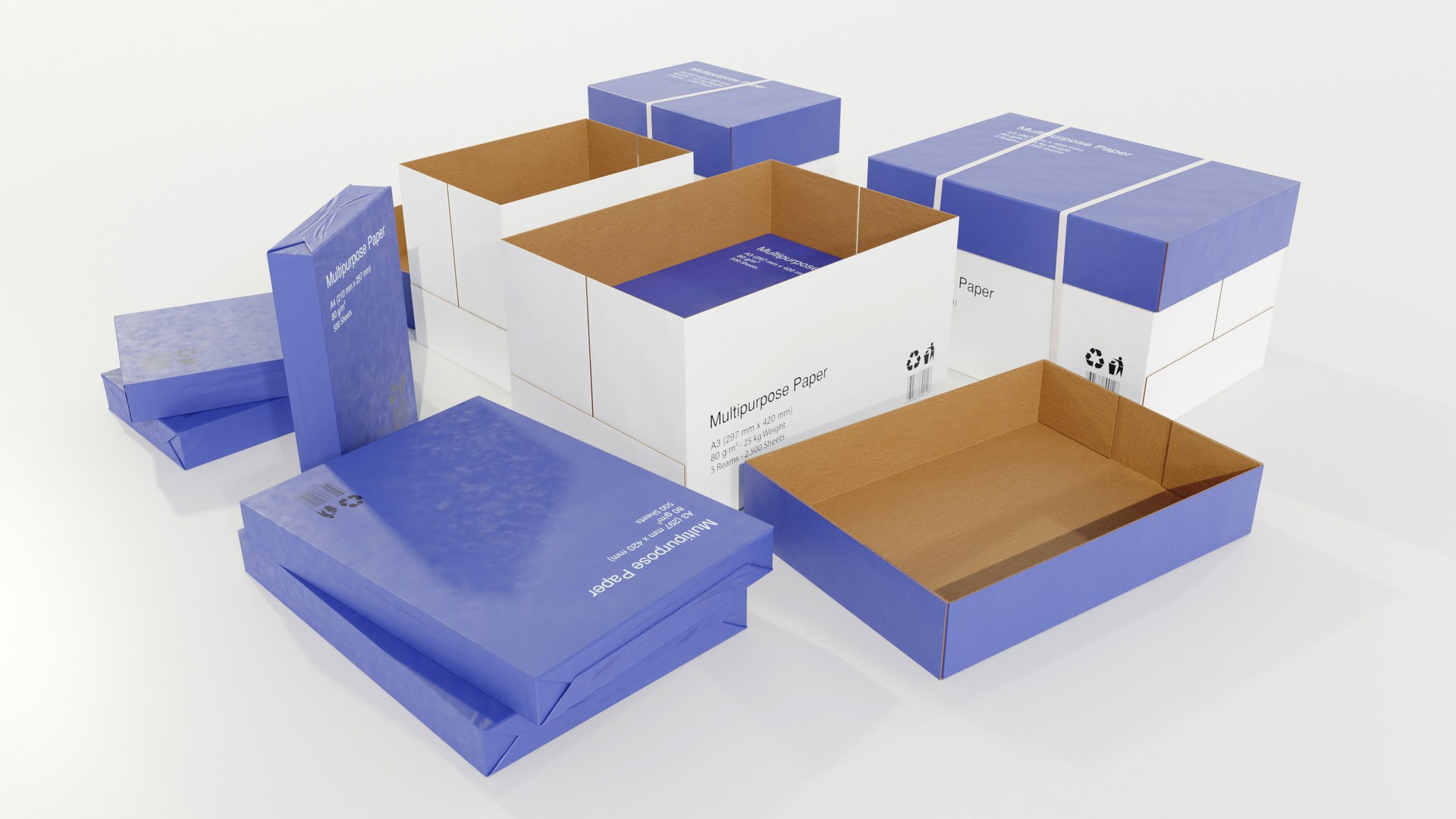 Paper Boxes 3D - TurboSquid 2260963