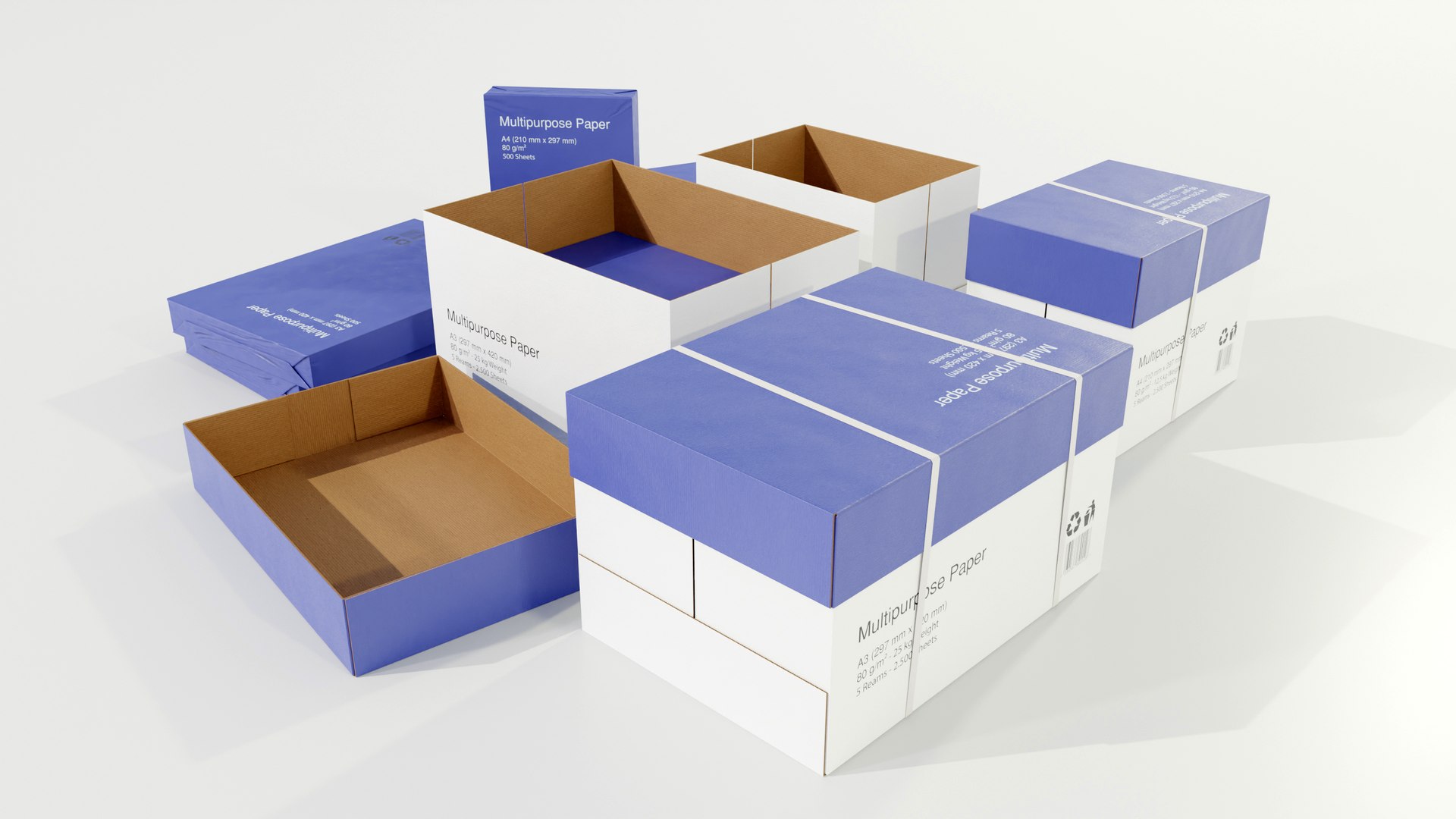 Paper Boxes 3D - TurboSquid 2260963