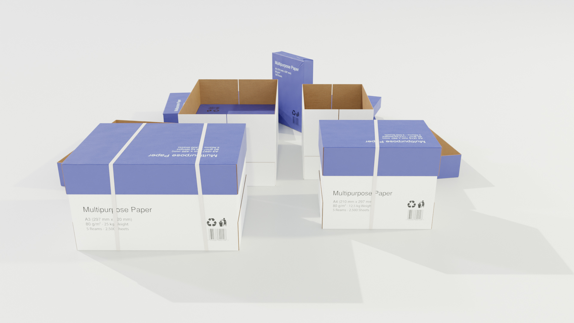 Paper Boxes 3D - TurboSquid 2260963