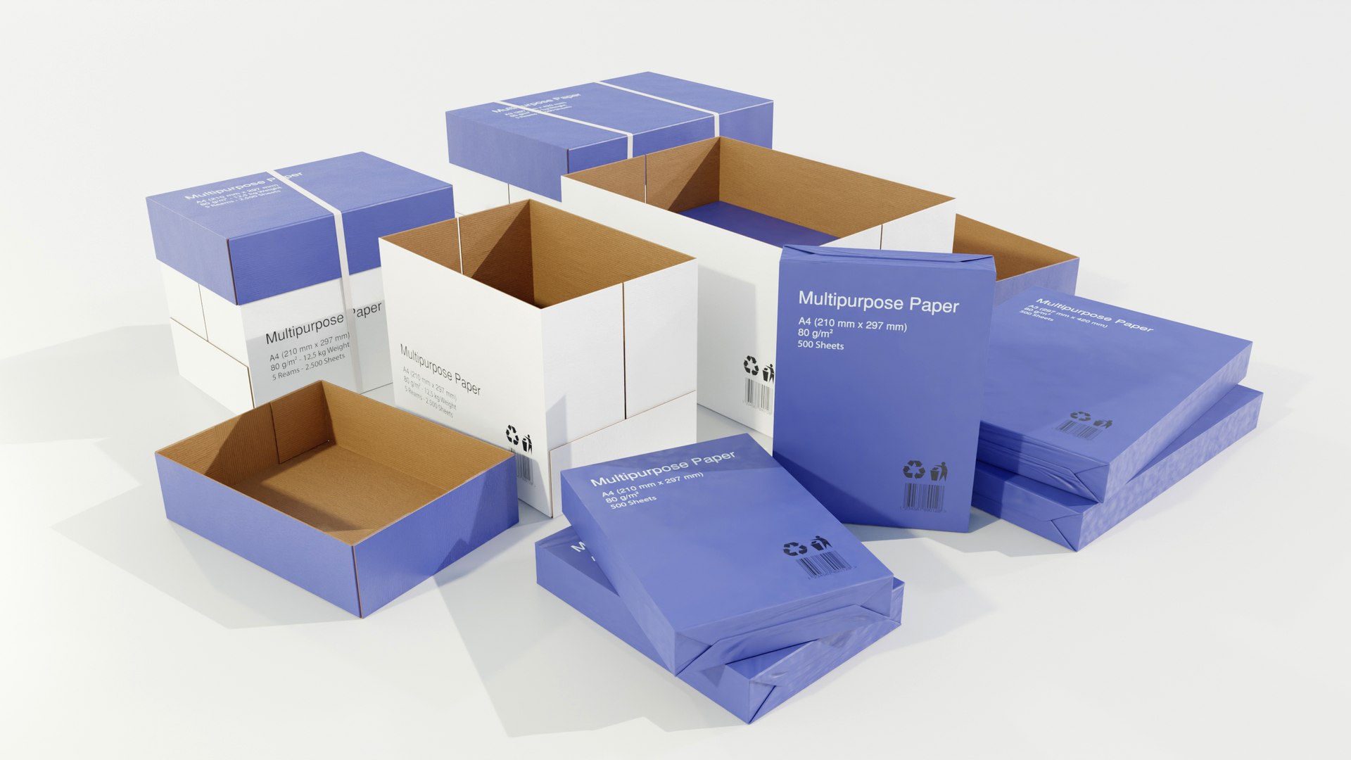 Paper Boxes 3D - TurboSquid 2260963