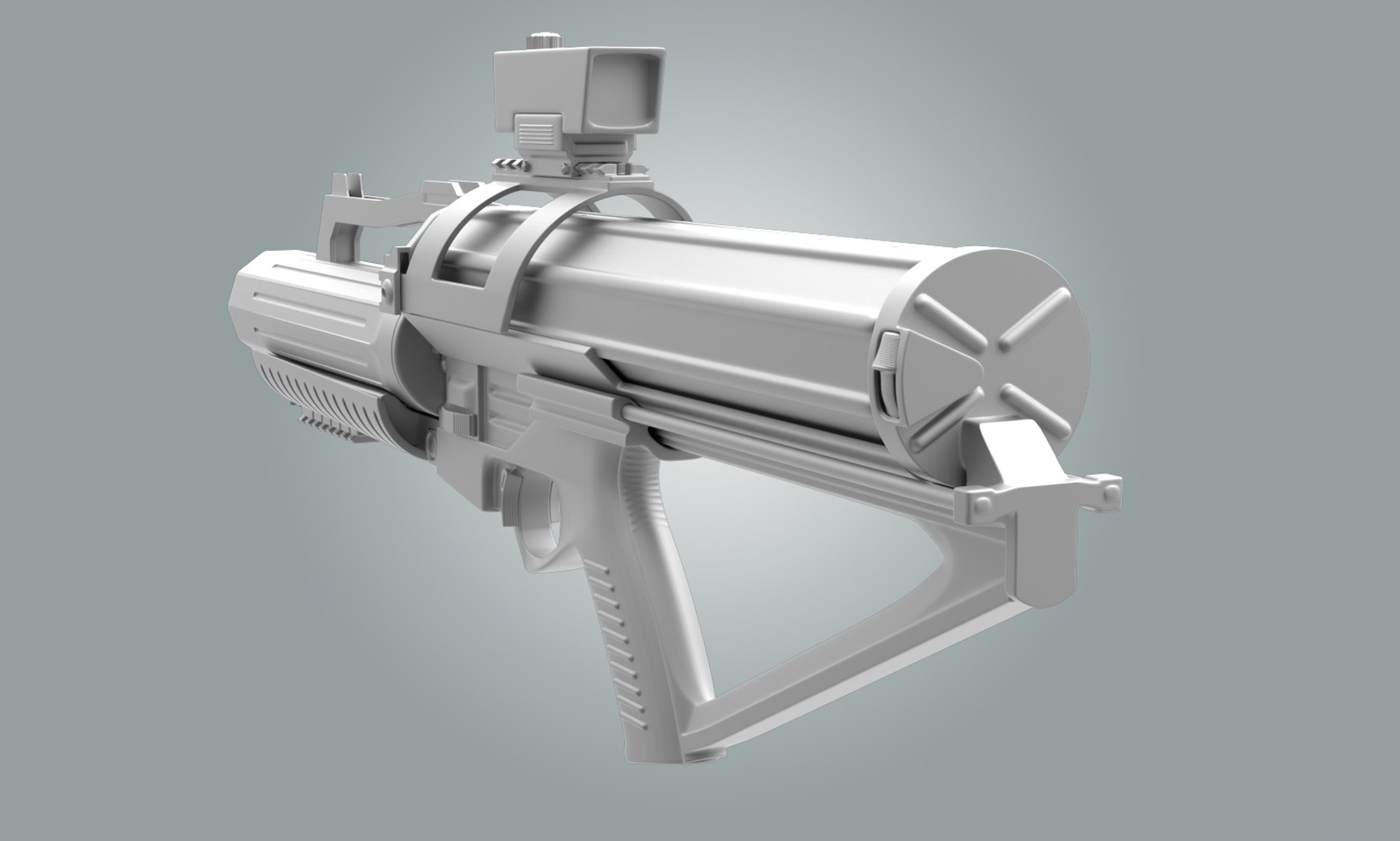Rifle Minigun 3d Model