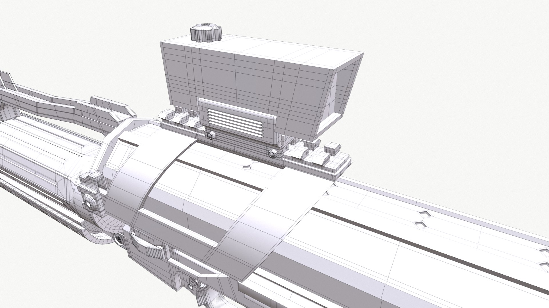 Rifle Minigun 3d Model