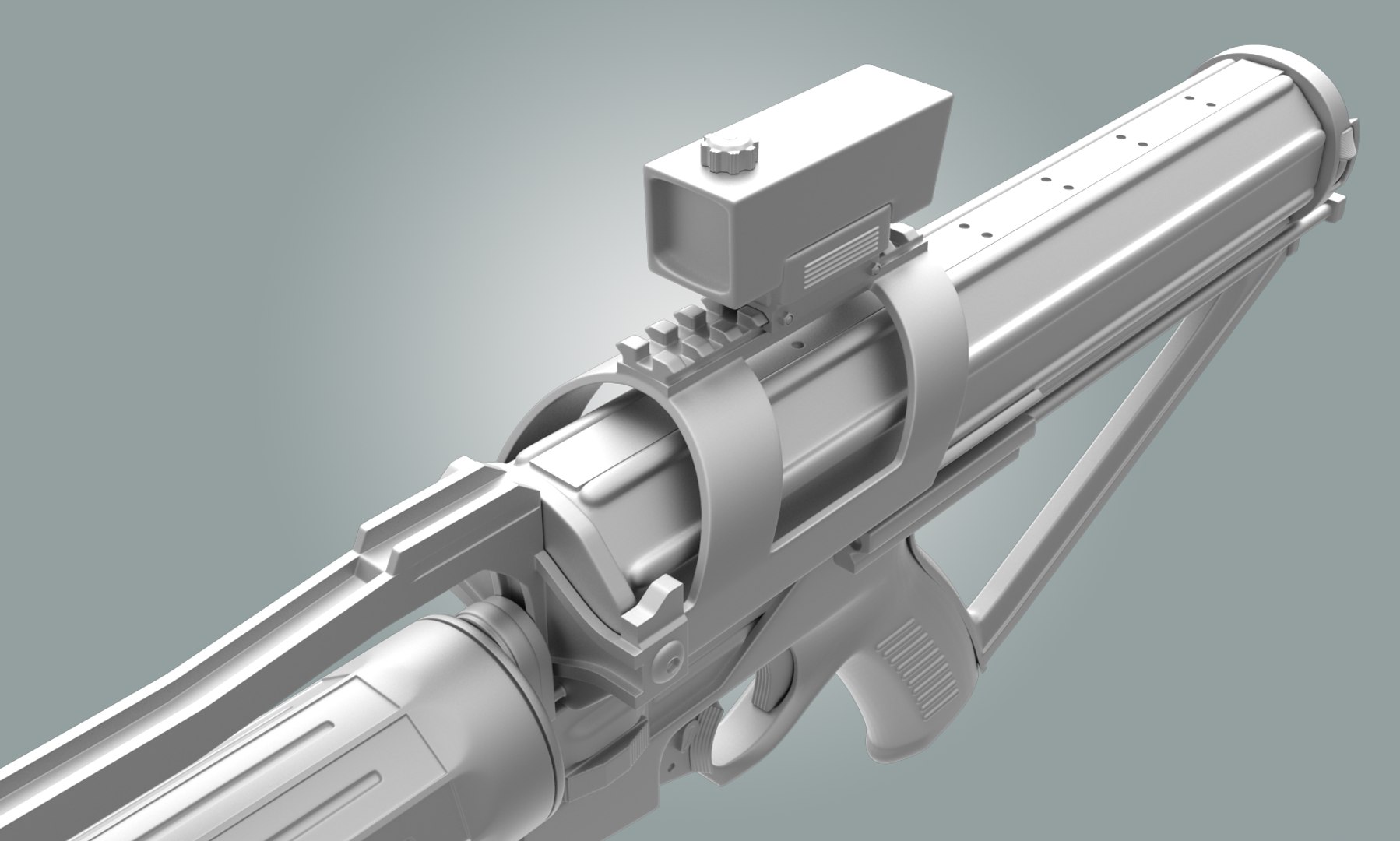 Rifle Minigun 3d Model