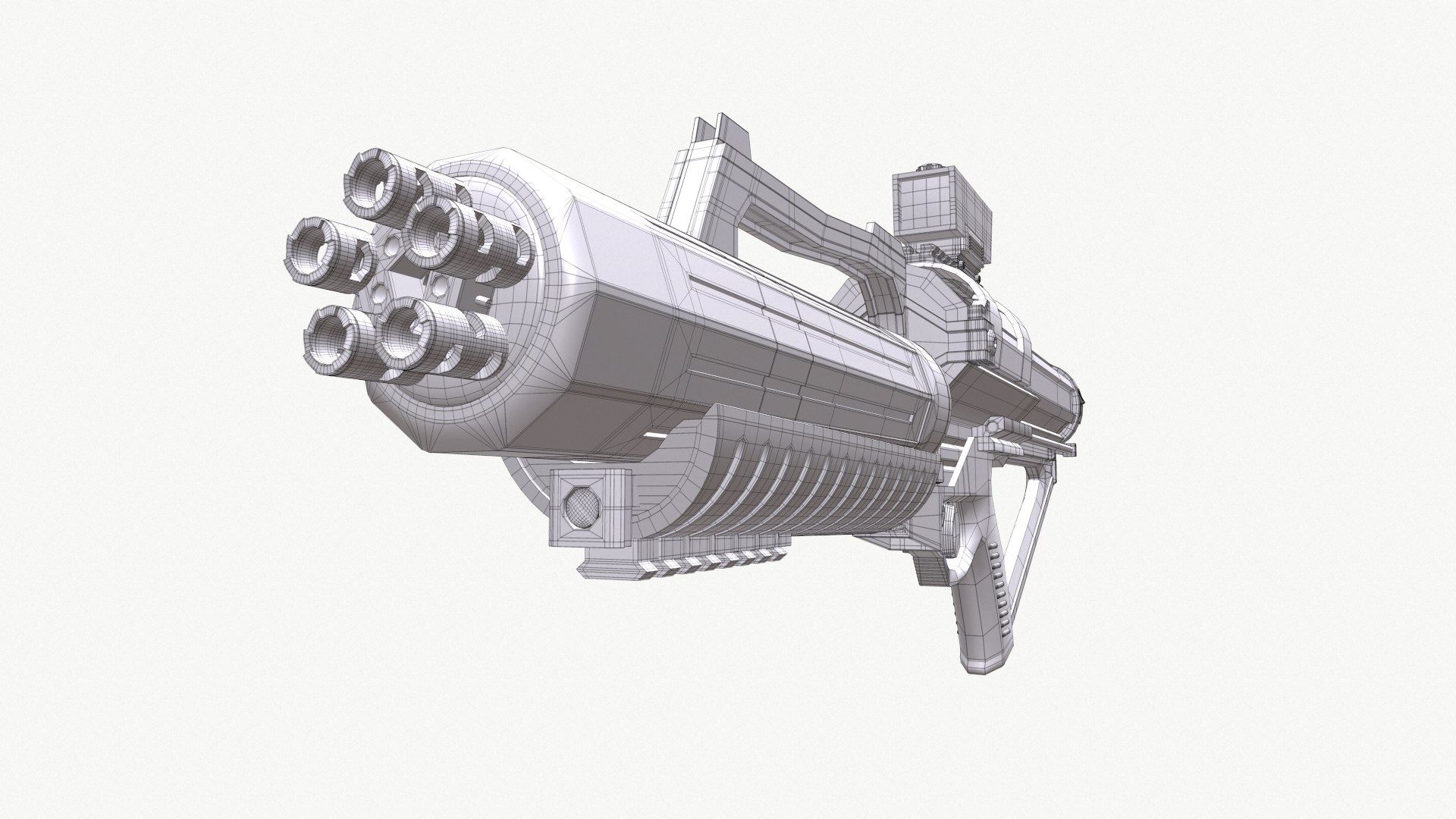 Rifle Minigun 3d Model