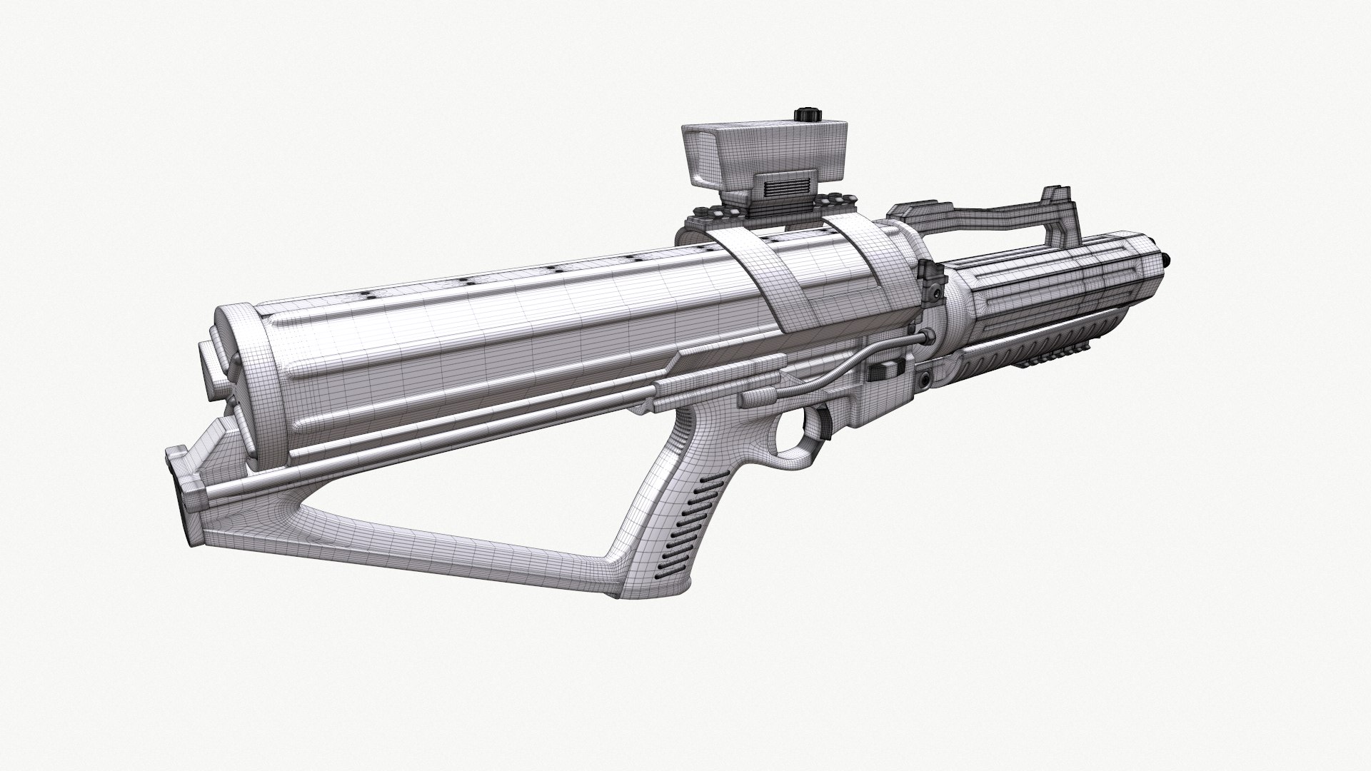 Rifle Minigun 3d Model
