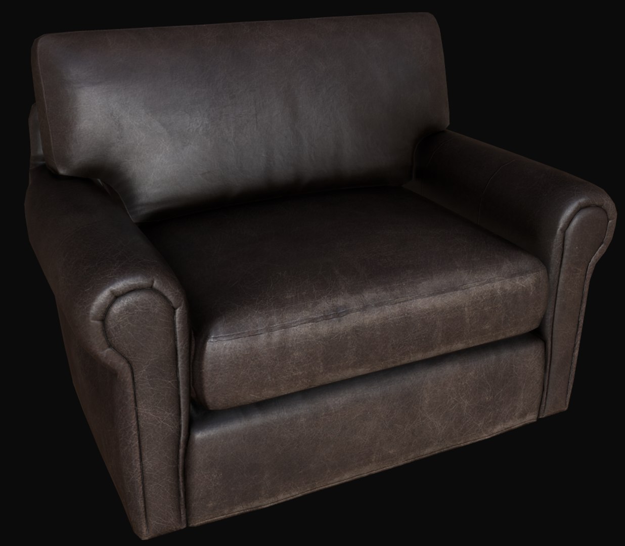 maya leather armchair