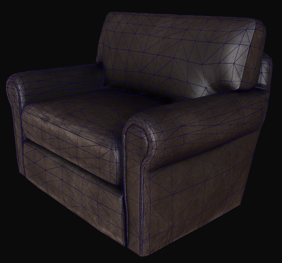 maya leather armchair