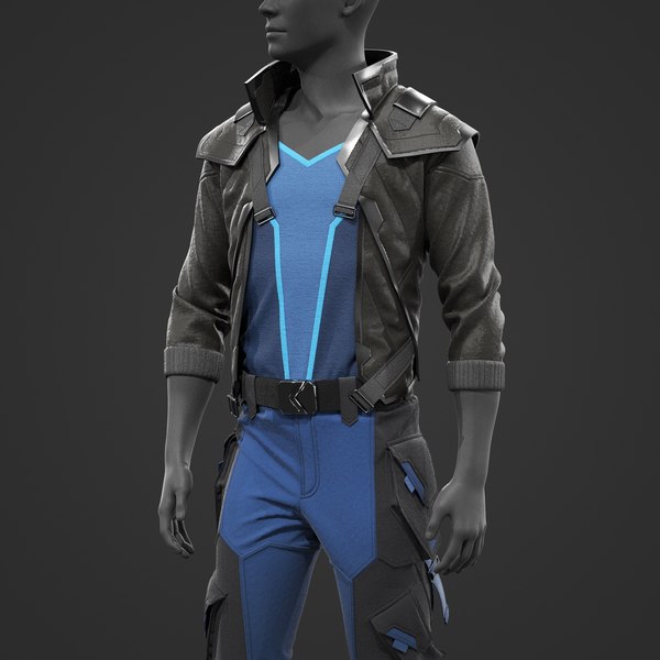 Sci-fi male outfit 3D - TurboSquid 1970948
