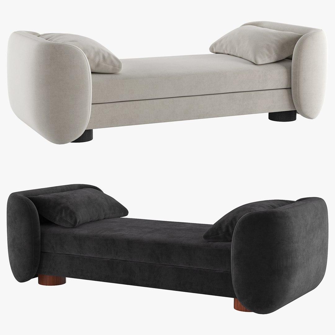 Daybed Ash 3D Model - TurboSquid 2198747