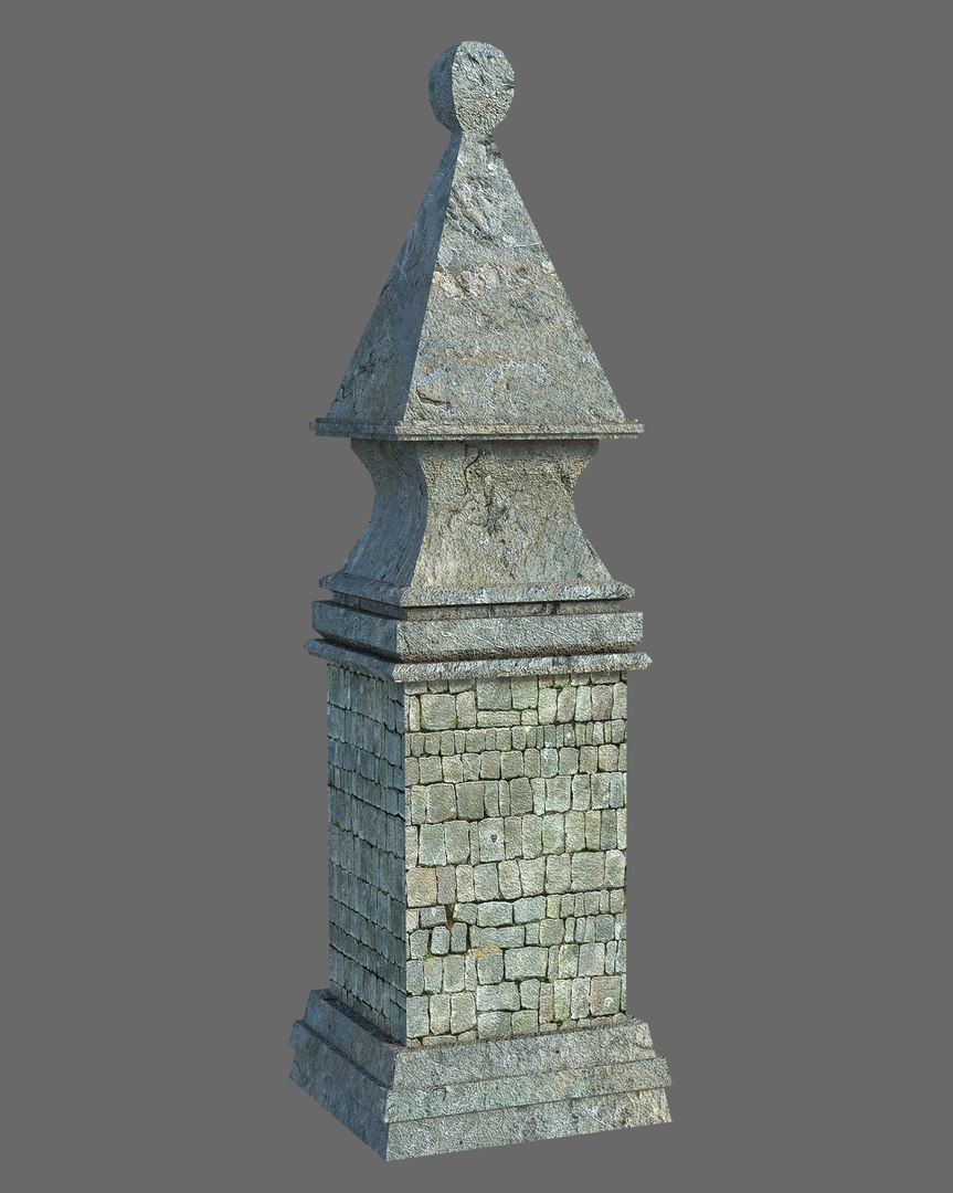 3D Ancient Pillar - TurboSquid 1403653