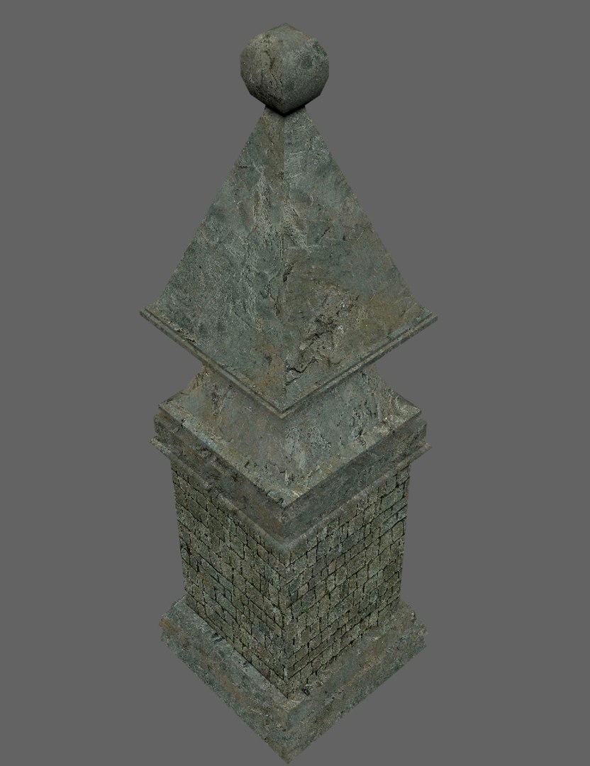 3D Ancient Pillar - TurboSquid 1403653