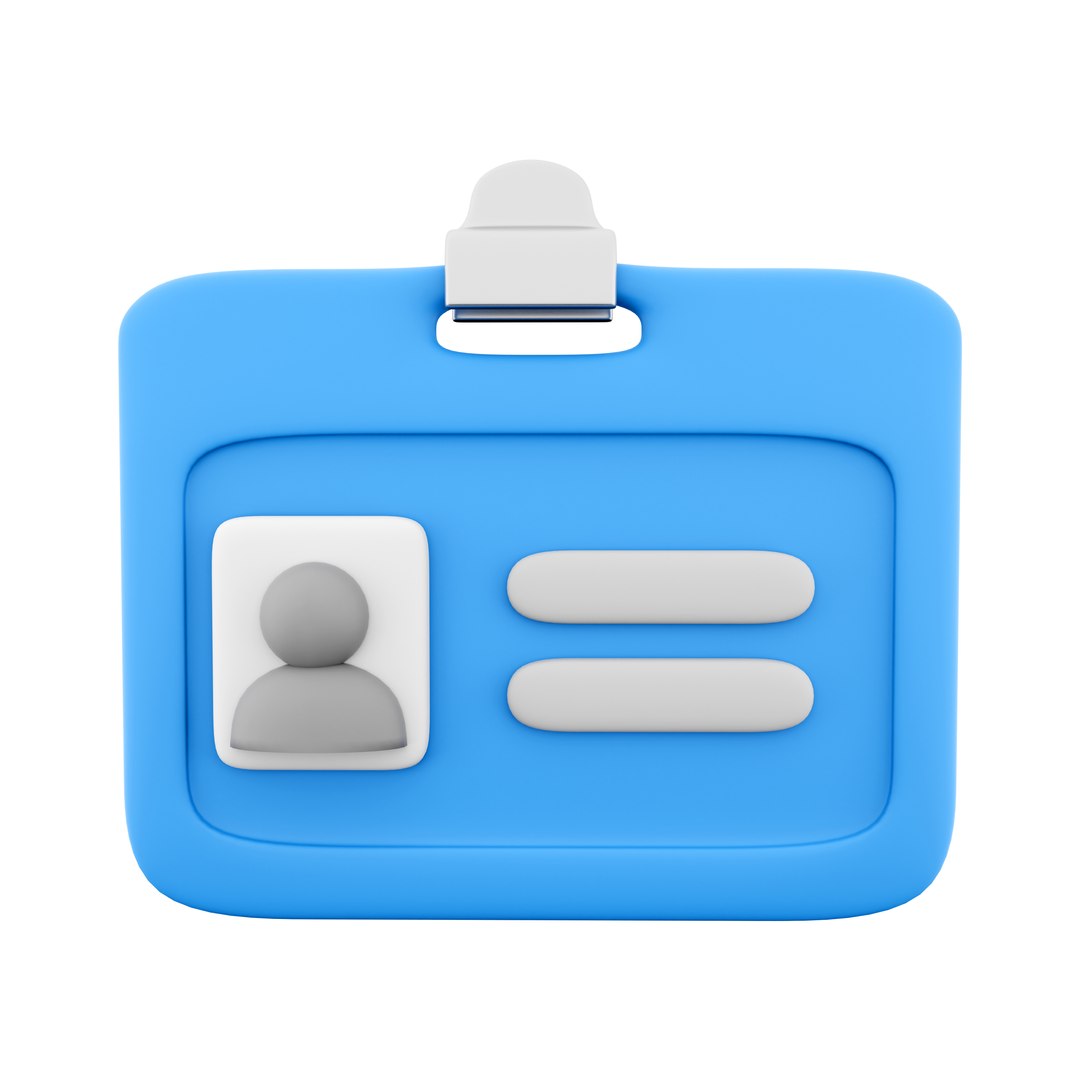 3D ID Card Icon - TurboSquid 2066421