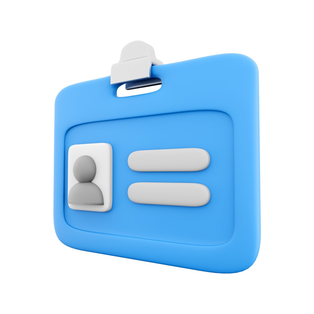 3D ID Card Icon - TurboSquid 2066421