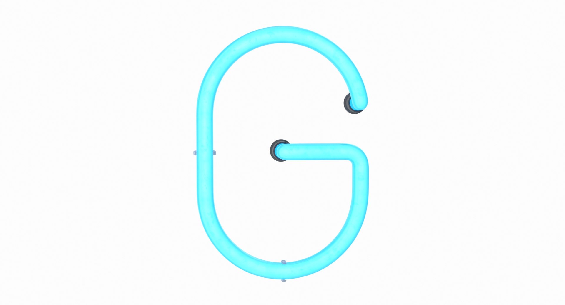 Neon Letter G Alphabet Model - TurboSquid 1627995