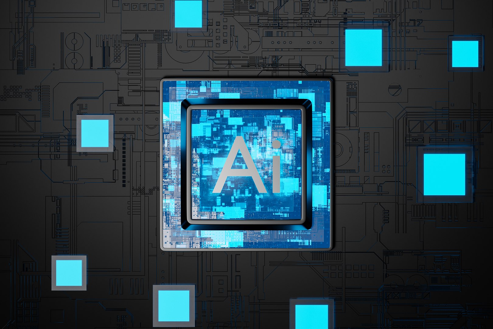 3D AI Processor Chip - TurboSquid 2222062