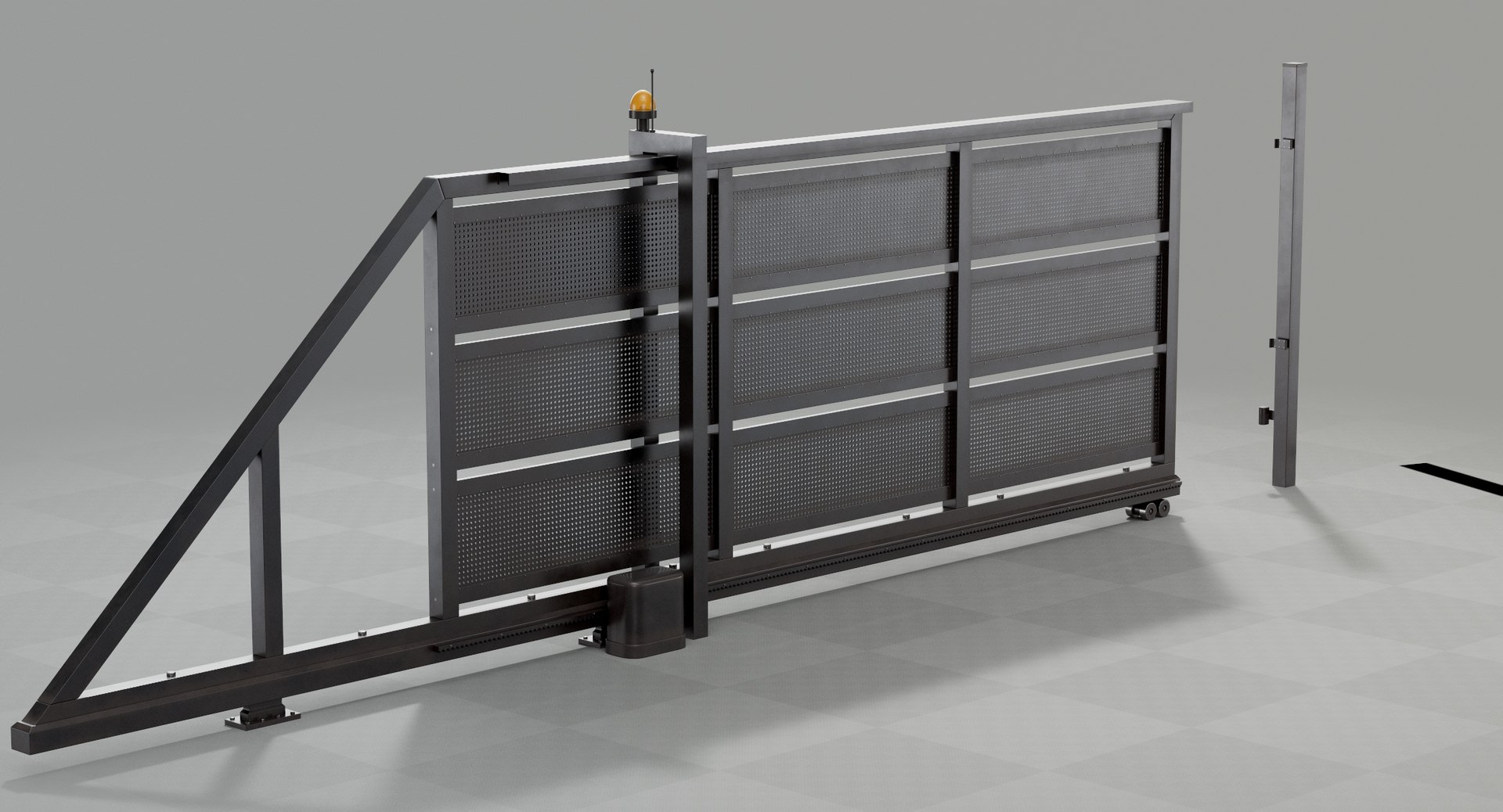 Gate Sliding 3D Model - TurboSquid 1609033