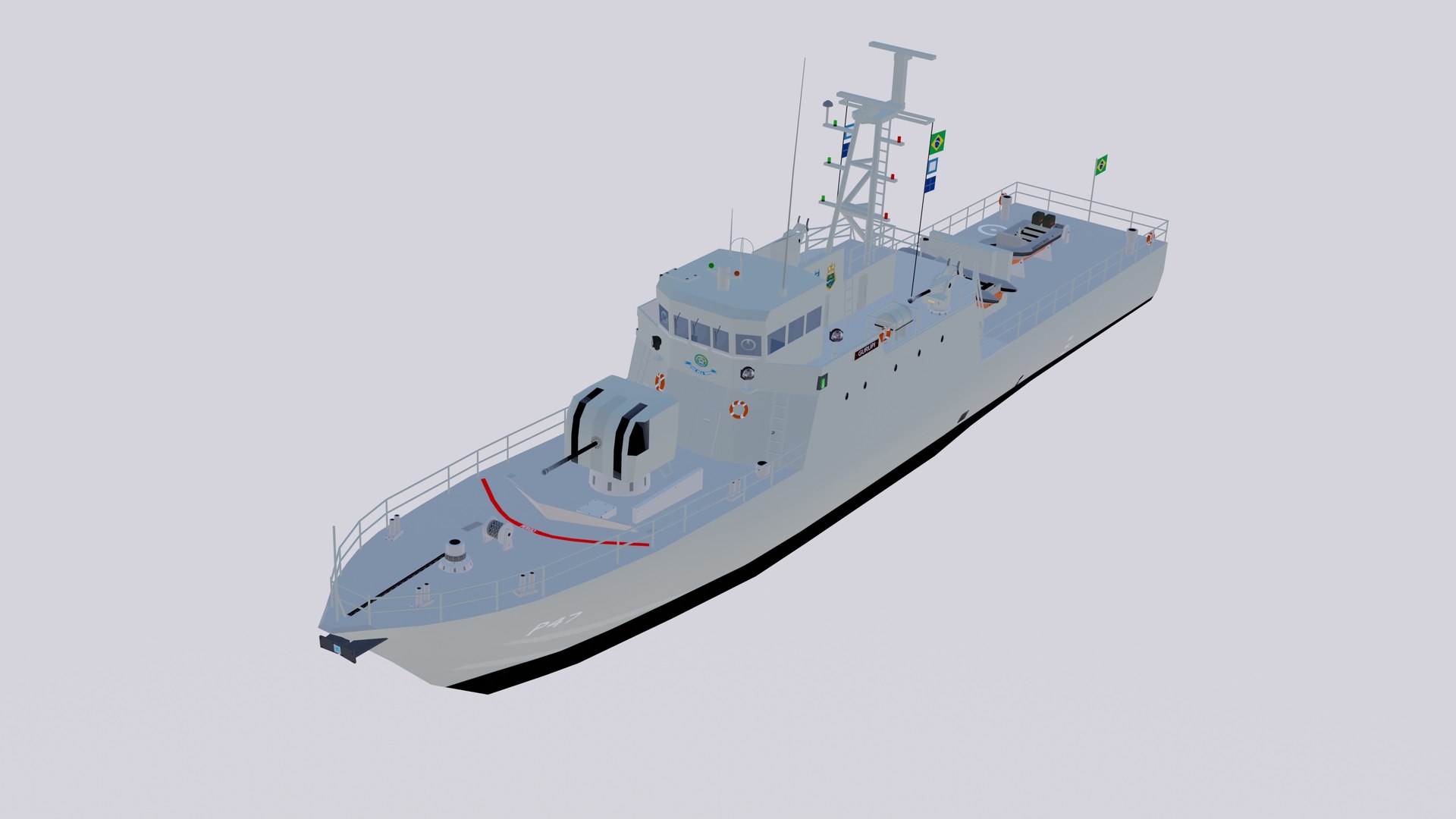 NPa Gurupi - P 47 3D Model - TurboSquid 2026983