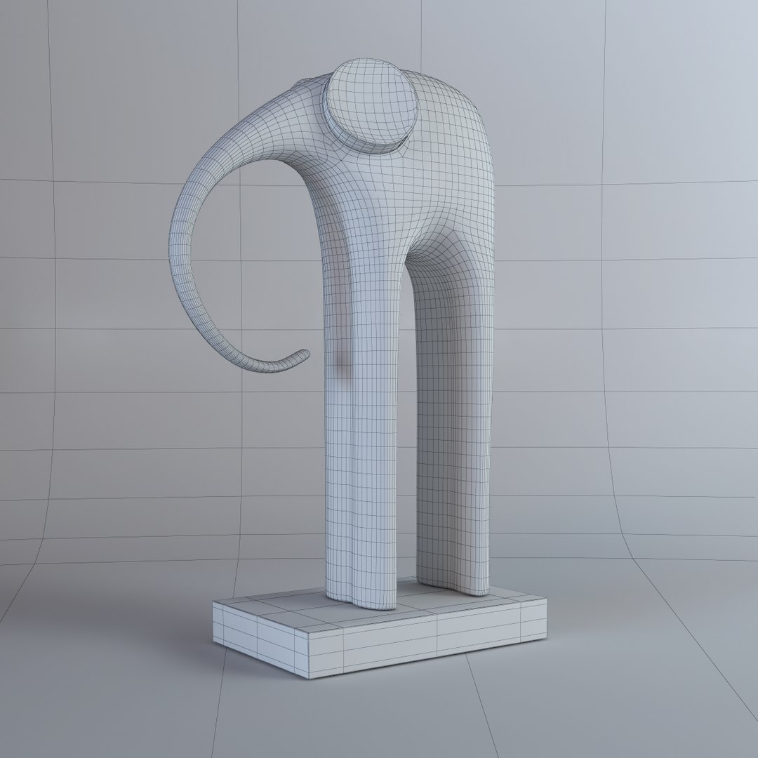 3D Model Elephant Modern - TurboSquid 1250081