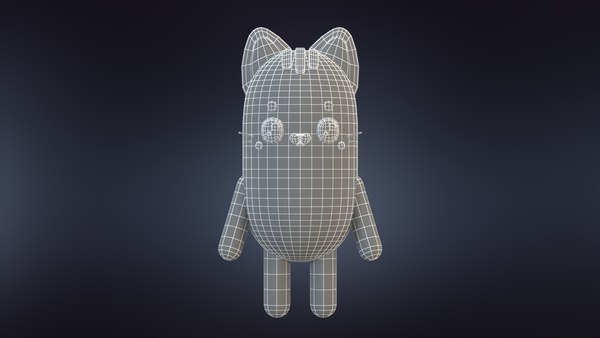3D модель Мультяшный пузырь кота 2 - TurboSquid 1635782