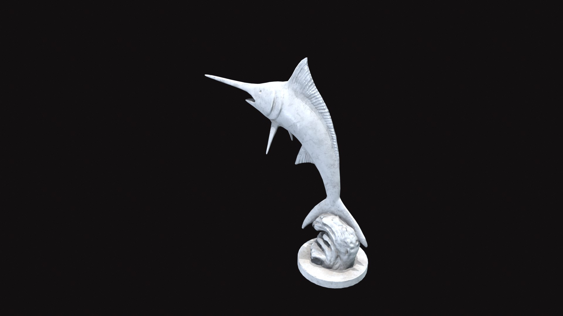 Medieval Sword Fish Statue 3D - TurboSquid 2318364