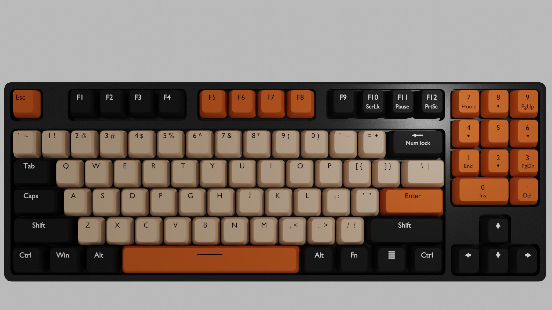 Keyboard TKL 3D Model - TurboSquid 1844548