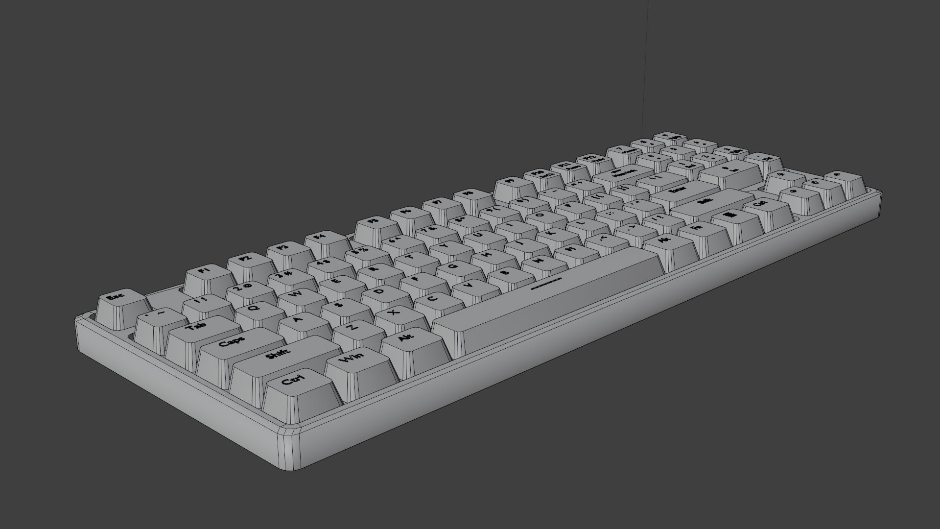 Keyboard TKL 3D Model - TurboSquid 1844548