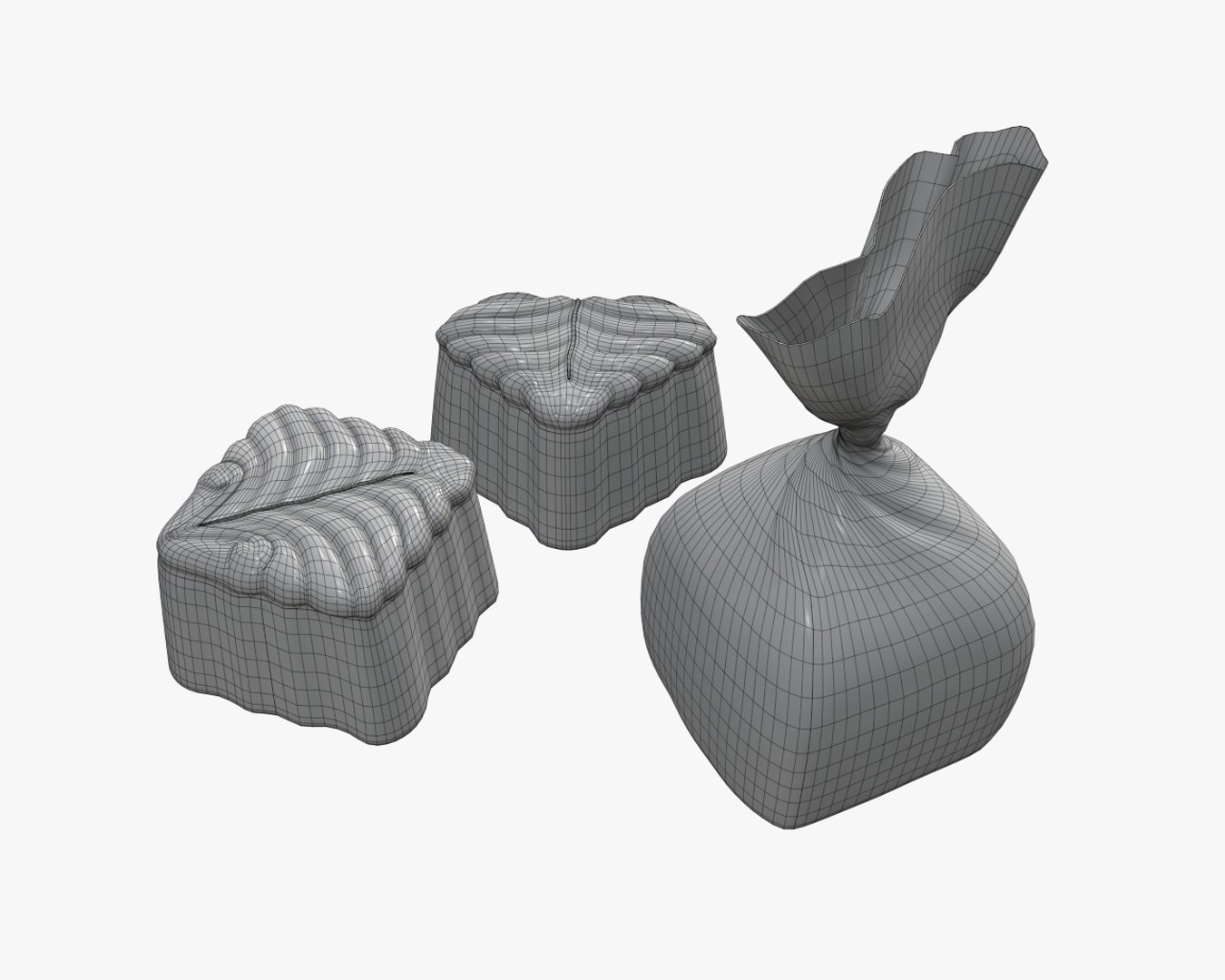 Chocolate candy wrap 3D model - TurboSquid 1433027