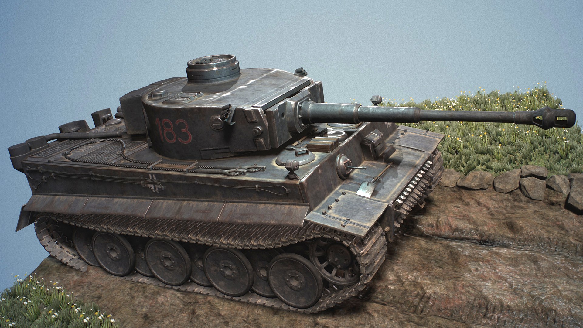 3D Tiger 1 Tank Pbr - TurboSquid 1263708