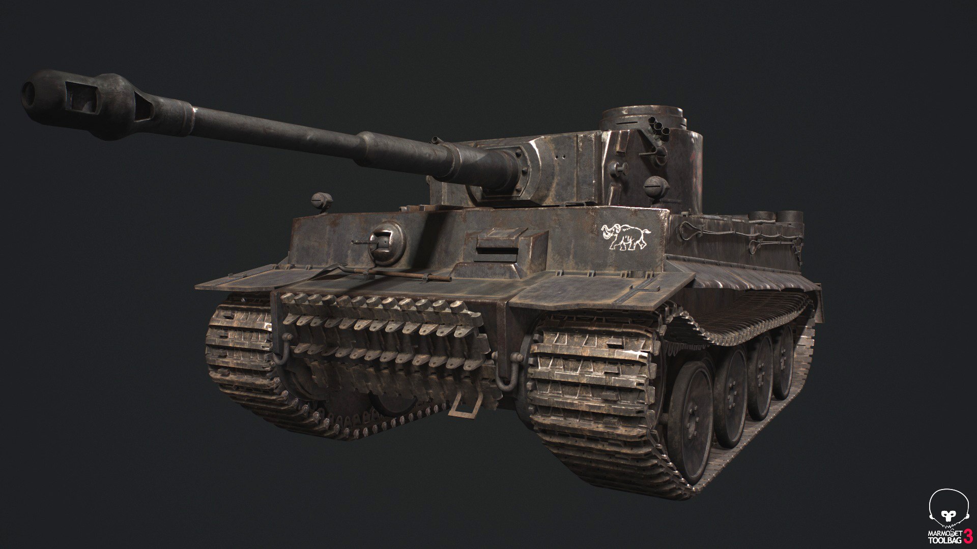 3D Tiger 1 Tank Pbr - TurboSquid 1263708