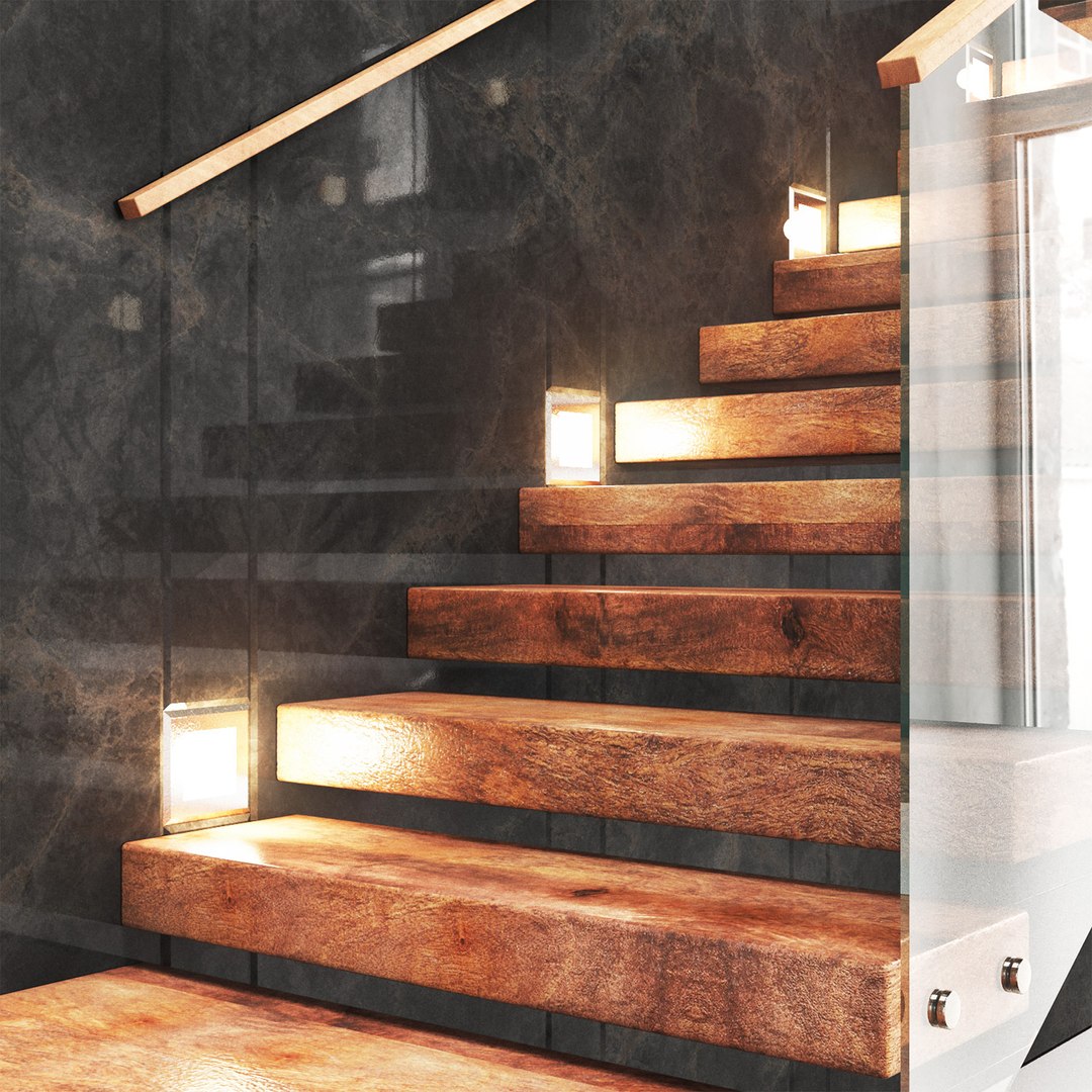 Stairs 02 3D - TurboSquid 2118290