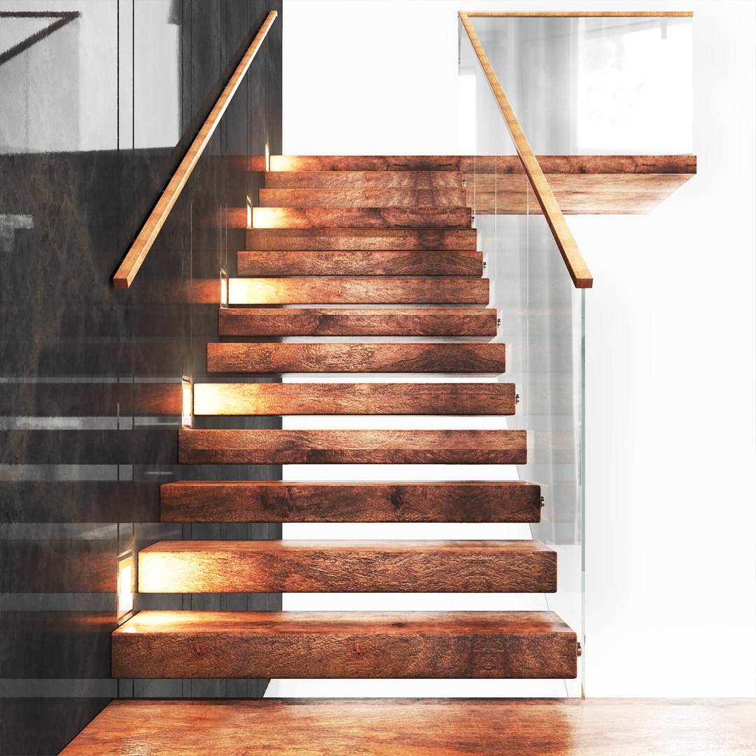 Stairs 02 3D - TurboSquid 2118290