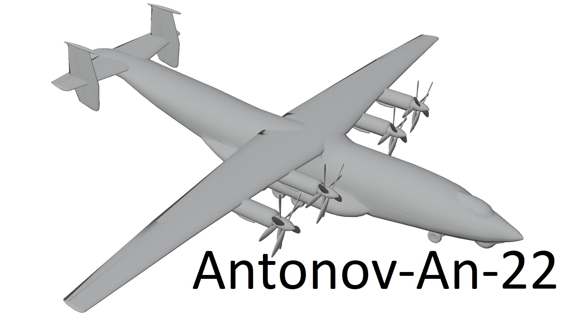 Antonov-An-22 3D Model - TurboSquid 2101413