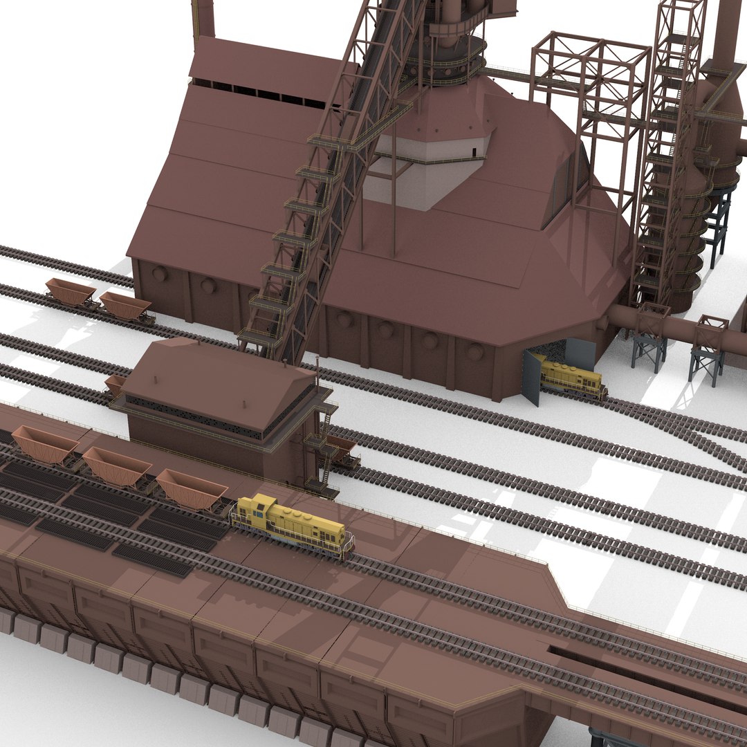 Blast Furnace 3D - TurboSquid 1356884